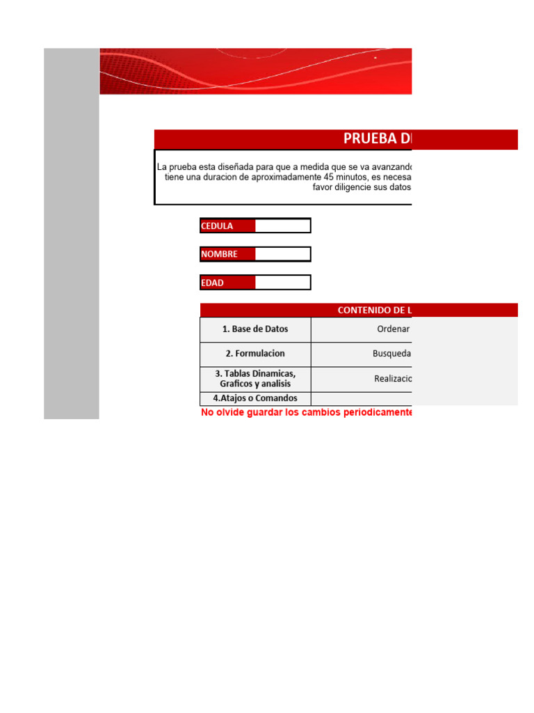 Prueba de Excel Smart Cvssxxi | PDF | Bases de datos | Ciencias de la Información