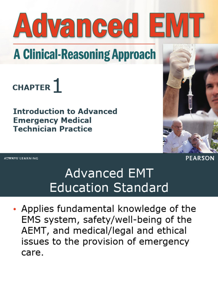 Chap 1 Intro To Advanced EMT Practice | PDF | Emergency Medical Technician | Emergency Medical ...