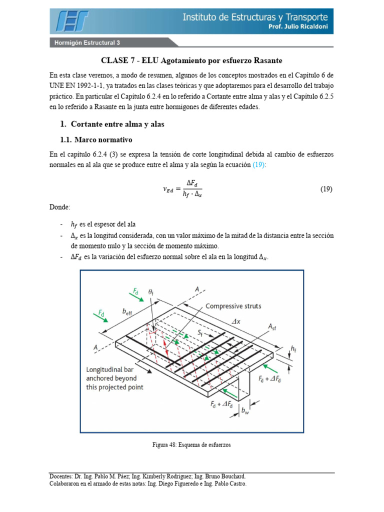 Clase 7 | PDF | Viga (Estructura) | Braguero