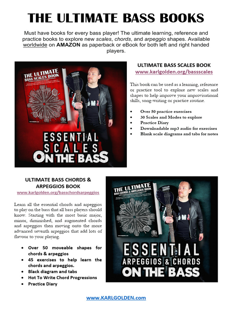 The Ultimate Bass & Guitar Books - Must Have For Every Guitar Player ...
