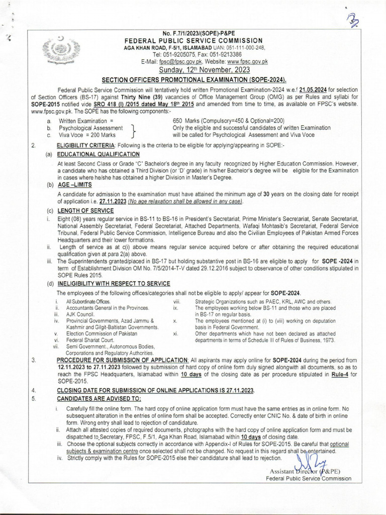 Advertisement SOPE 2024 - 0 | PDF