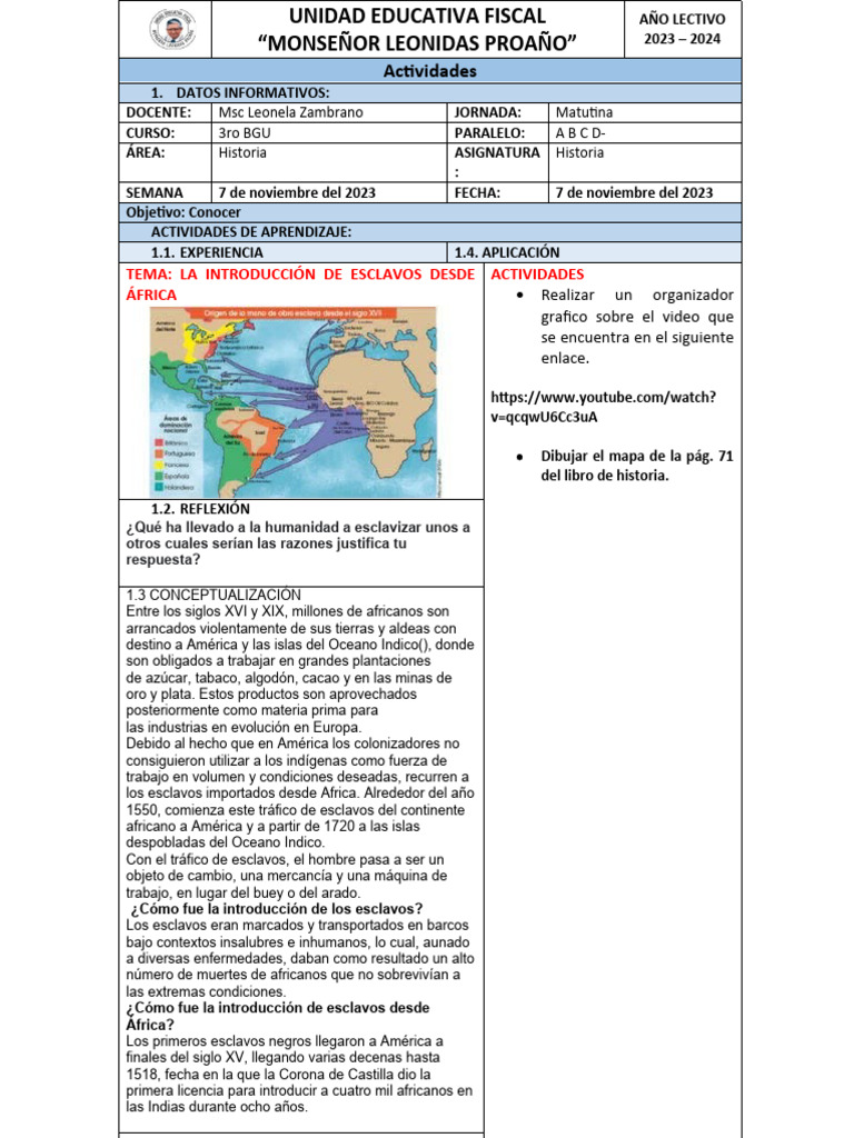 La Introducción de Escalvos Desde África | PDF | Esclavitud | África