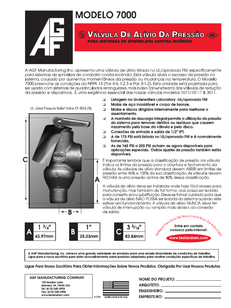 AGF - M7000 (Portugues) | PDF