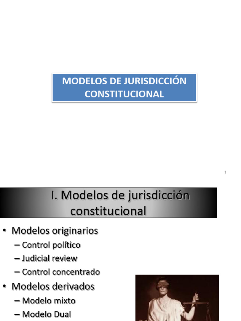 Modelos de Jurisdicción Constitucional | PDF | Constitución | Judicaturas