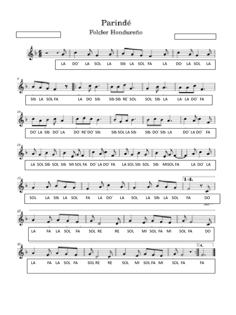 Partitura Flauta Parindé | PDF