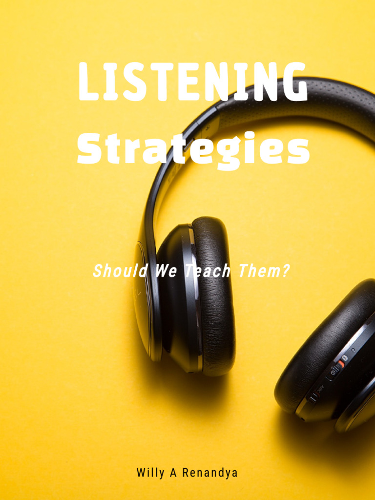 Ebook - Listening Strategies - Should We Teach Them V02 | PDF | English ...