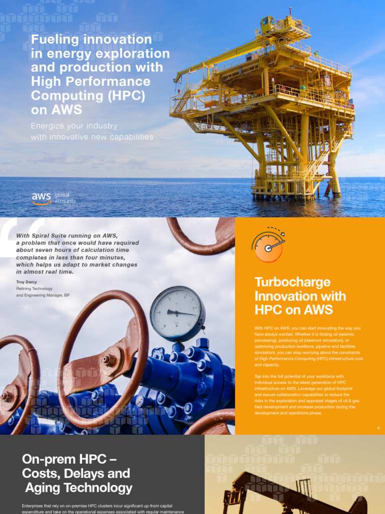 AWS HPC in Oil and Gas Ebook | Download Free PDF | Cloud Computing | Supercomputer