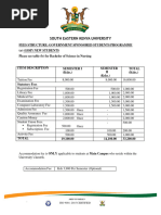 Uon Fee Structure | PDF | Banks | Fee
