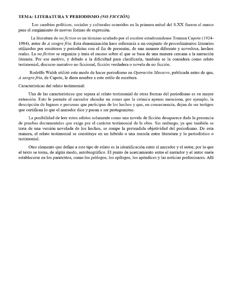 Literatura De No Ficción Pdf