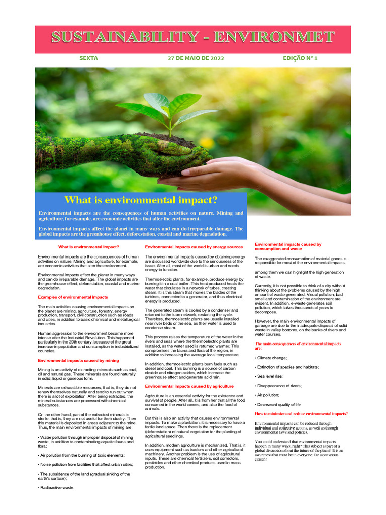 Jornal Ingles 2 PDF | PDF | Environmental Degradation | Coal