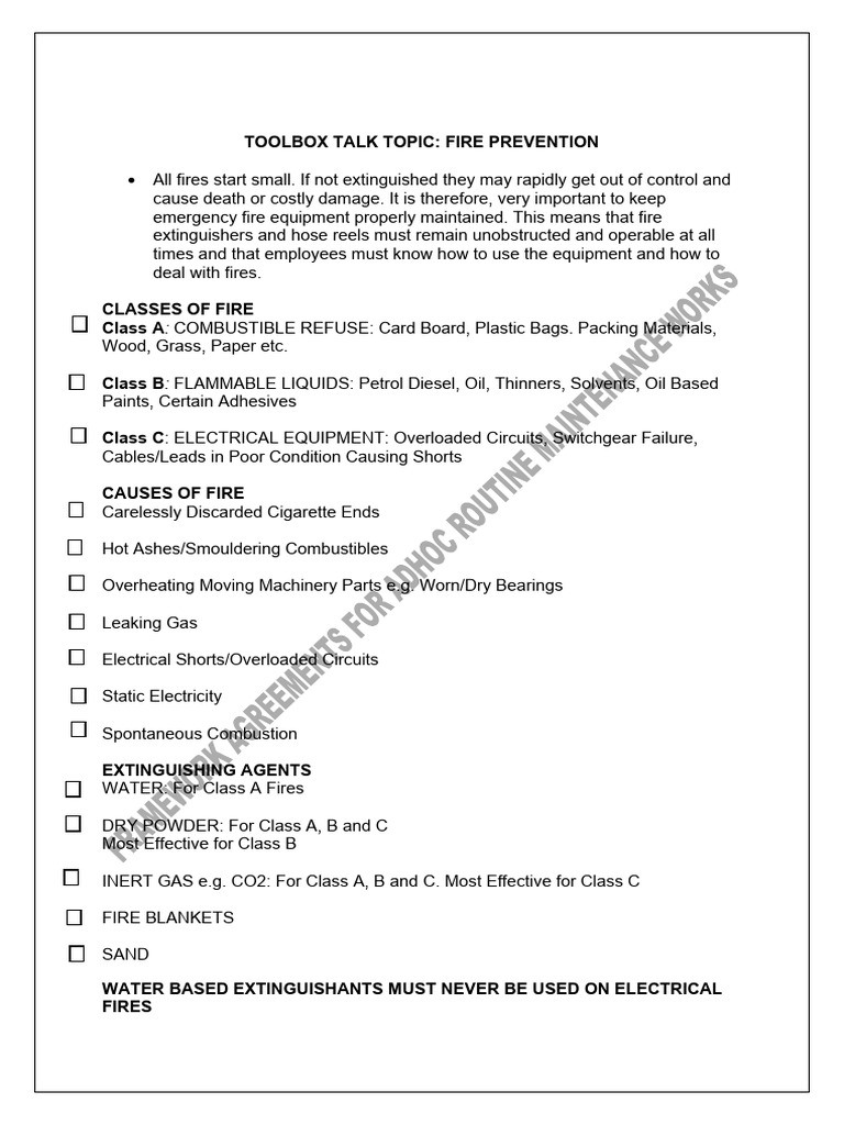 Fire Prevention | PDF