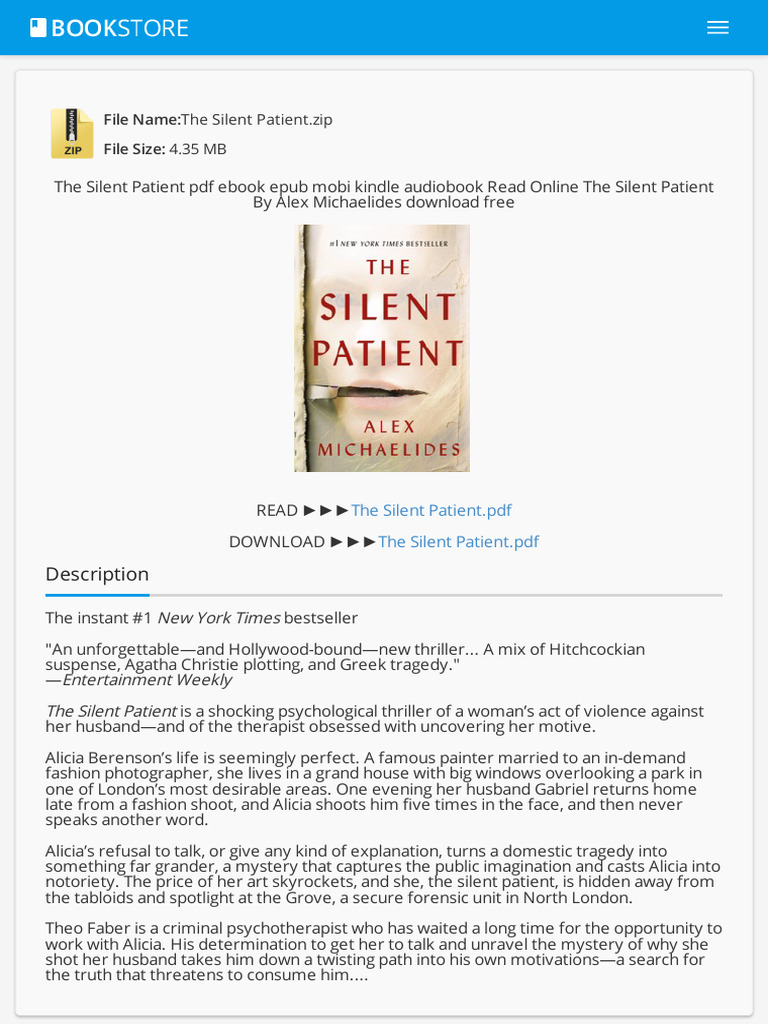 The Silent Patient PDF | PDF