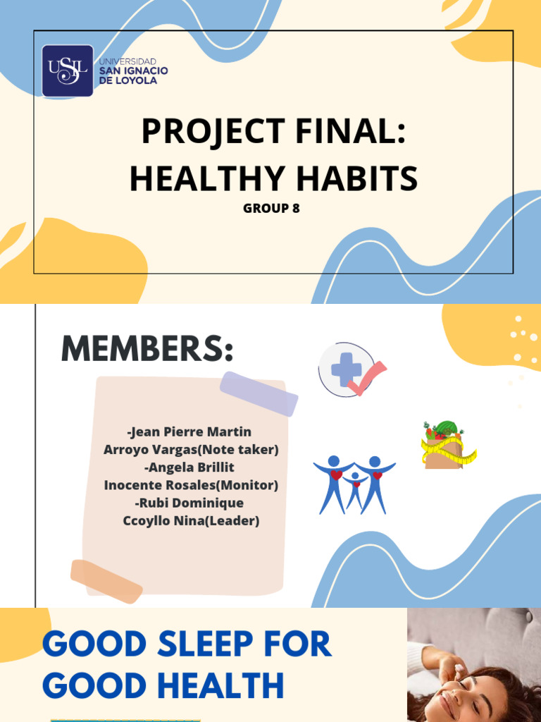 Group 8 Healthy Habits-Proyect Final | PDF | Lifestyle