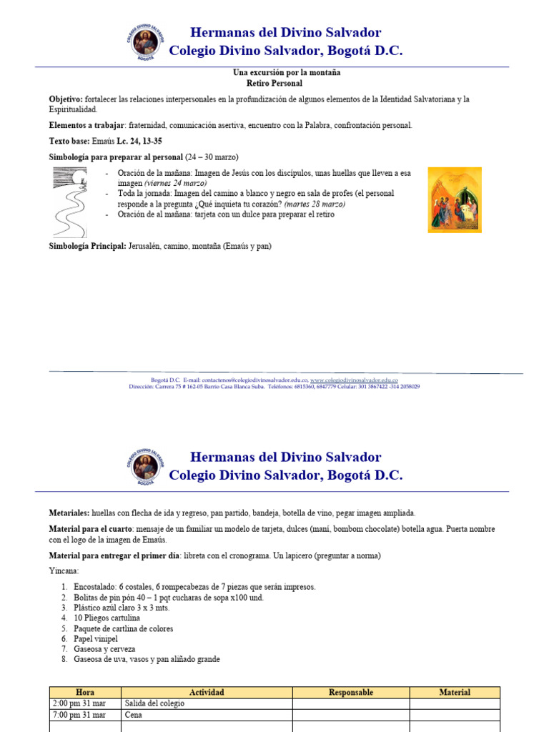 Retiro Personal CDS 2023 1 | PDF | Comida y bebida | Alimentos