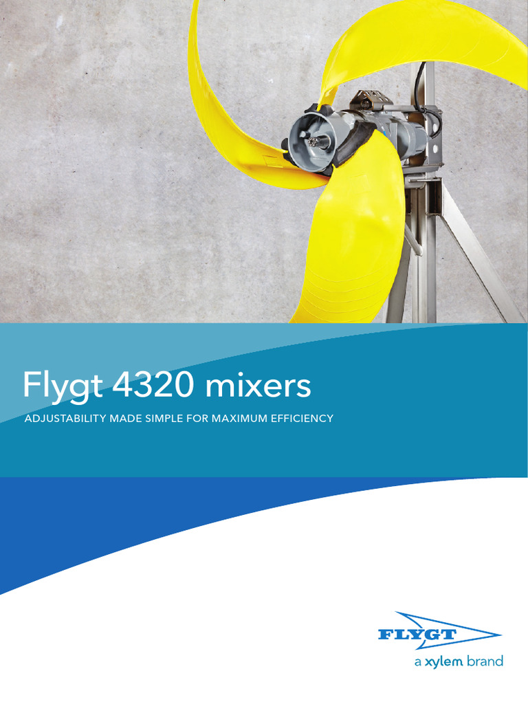 Flygt 4320 Mixers | PDF | Reliability Engineering | Energy Conservation