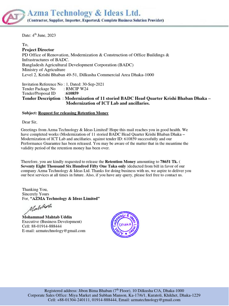 After Sales - Warranty Certificate - AZMA - Ancillaries - BADC | PDF