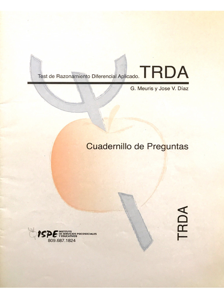 Cuardenillo de Pregunta Del TRDA - Solo Ejercicios | PDF