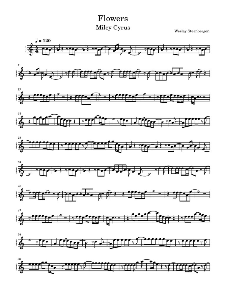 Flowers Miley Cyrus | PDF