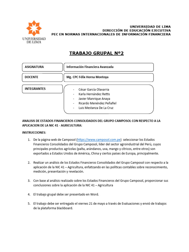 Trabajo Grupal #02 - Nic 41 | PDF | Depreciación | Economias