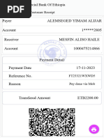 Telebirr Receipt | PDF | Receipt | Payments