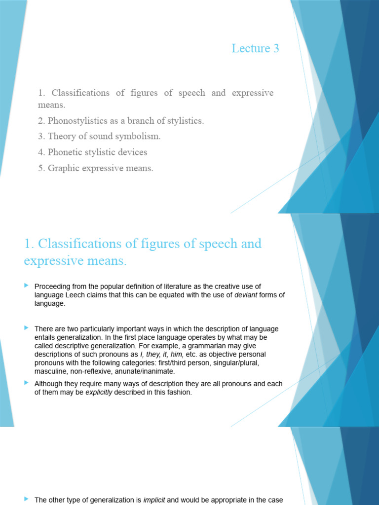 Lecture 3 (Stylistics) | PDF | Phonaesthetics | Thou