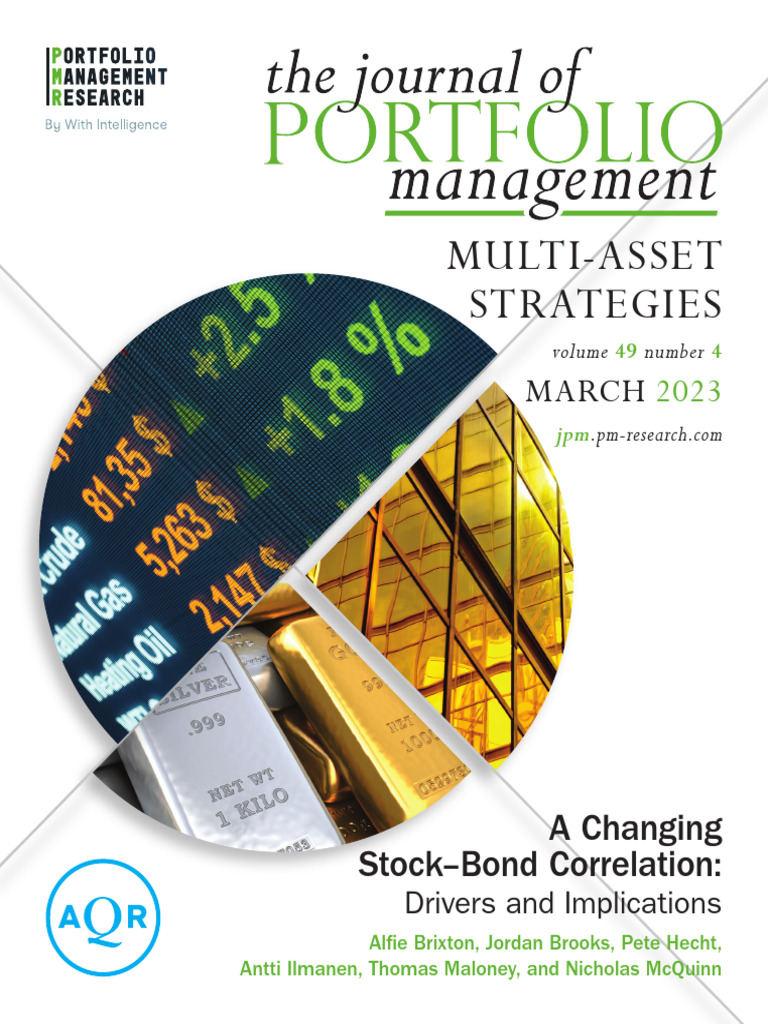 A Changing Stock-Bond Correlation - JPM | PDF | Financial Risk | Asset Allocation