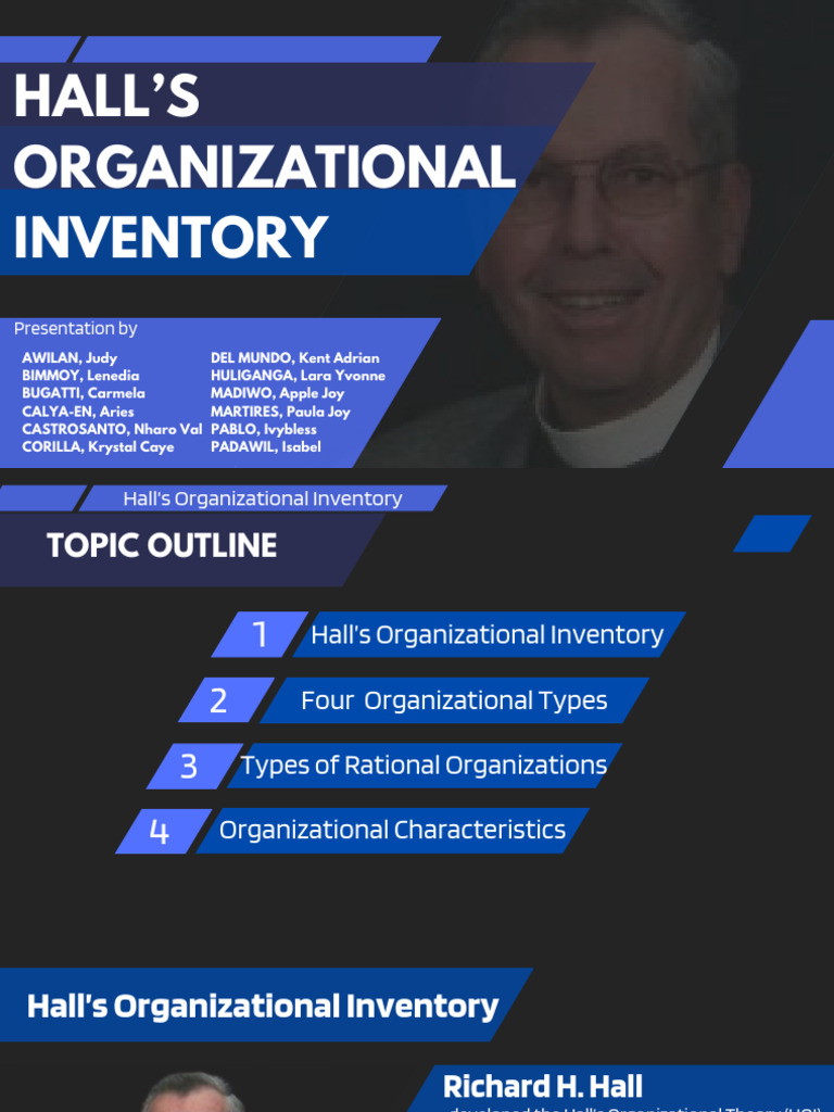 Hall's Organizational Inventory Overview | PDF | Bureaucracy | Max Weber