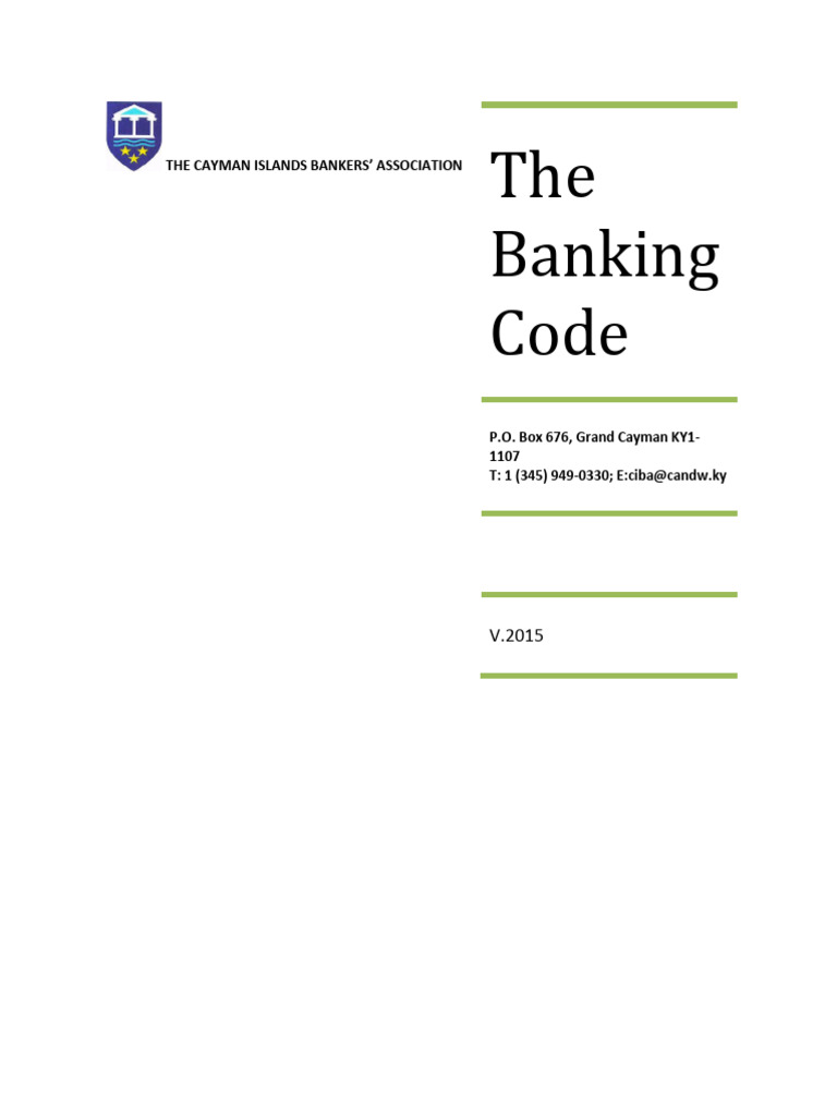 Banking Code V20152 | PDF | Credit Card | Cheque