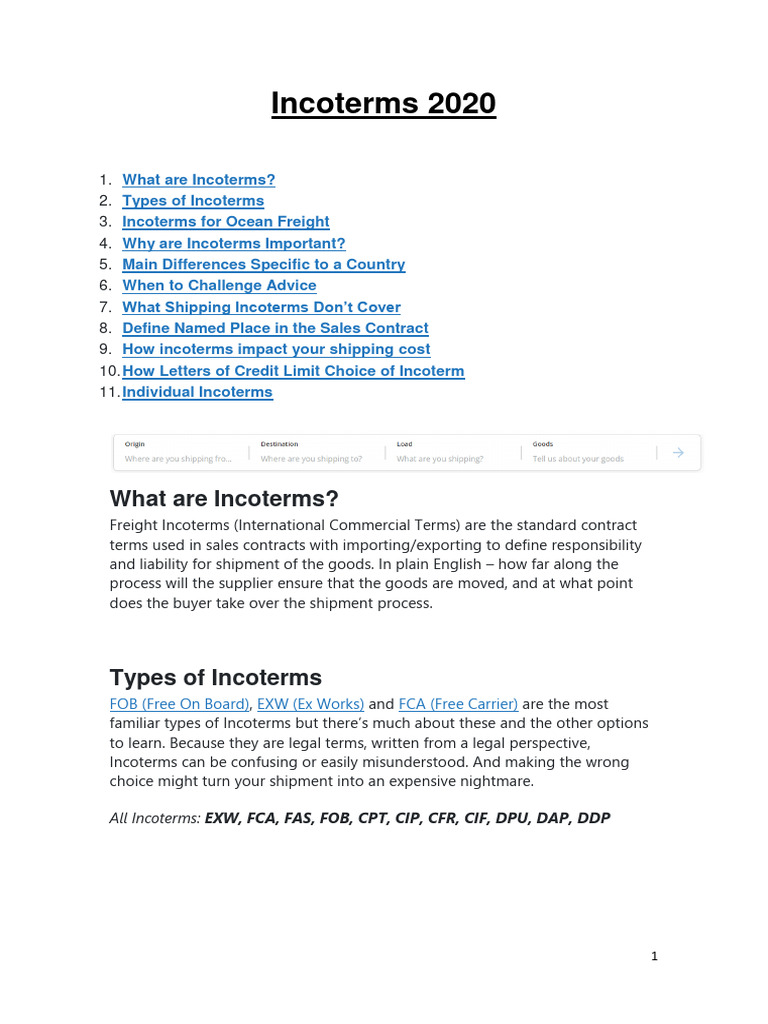 Incoterms 2021 - English | PDF | Logistics | Consumer Goods