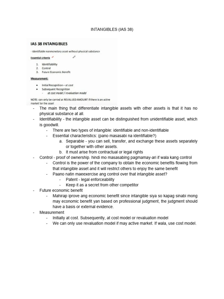 Understanding Intangible Assets (IAS 38) | PDF | Intangible Asset ...