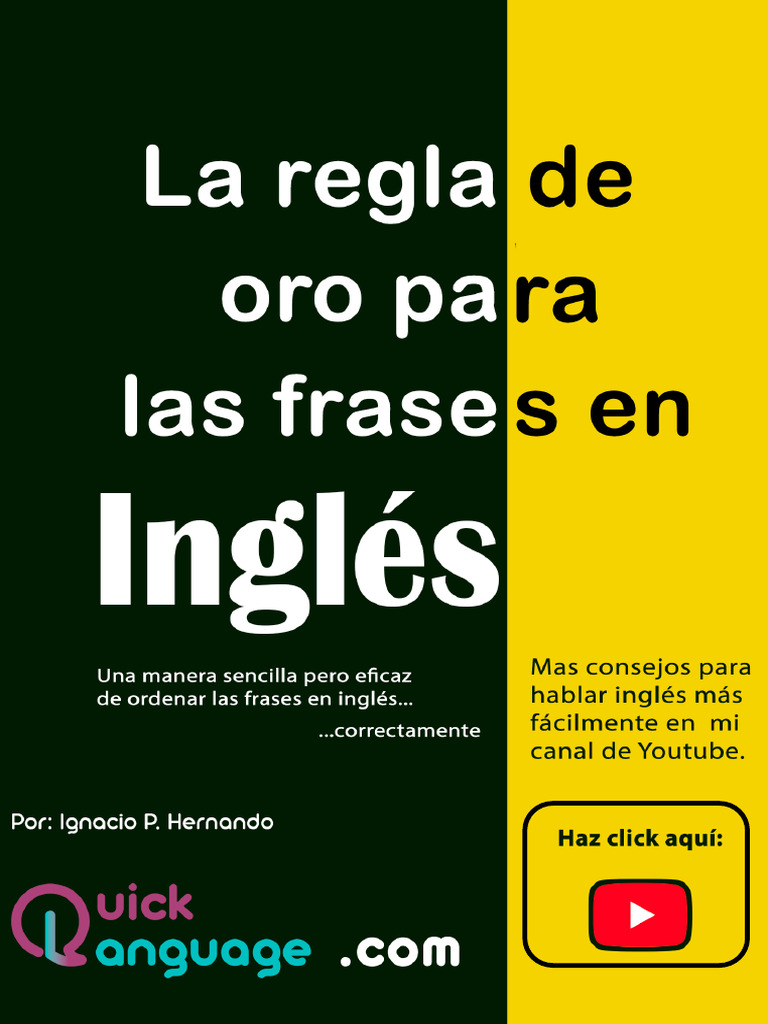 La regla de oro para aprender ingles | PDF