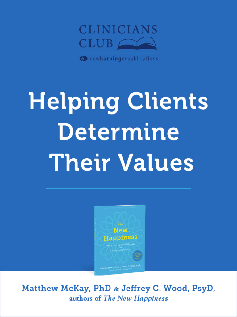 Values Assessment for Client Growth | PDF | Intention | Behavioural ...