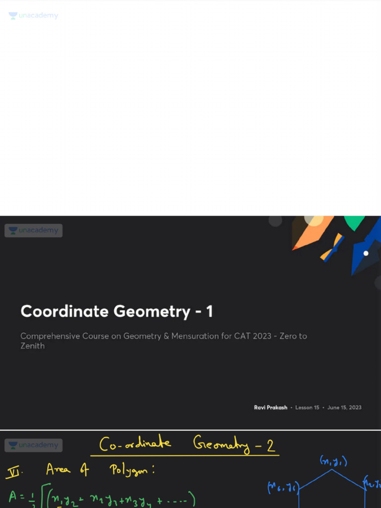 Coordinate Geometry 1 With Anno | PDF