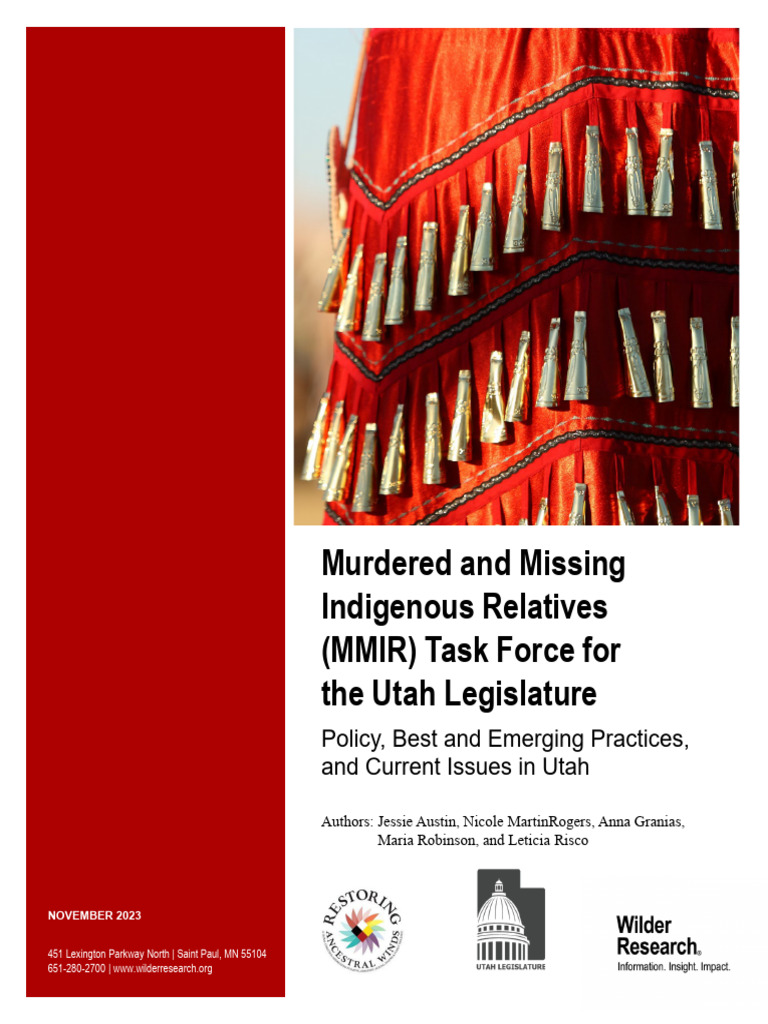 MMIR Utah Report | PDF | Violence | Police