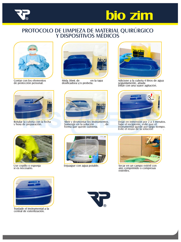 Biozim - Protocolo de Limpieza | PDF