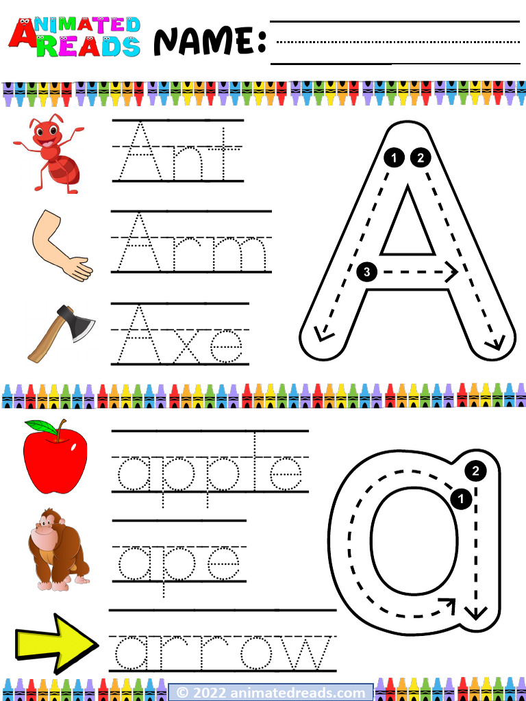A-Z Upper and Lowercase Practice | PDF