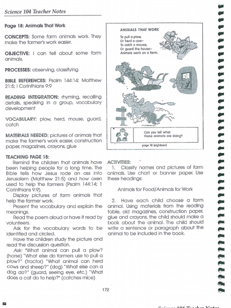 Science Teacher Guide Part 1 | PDF