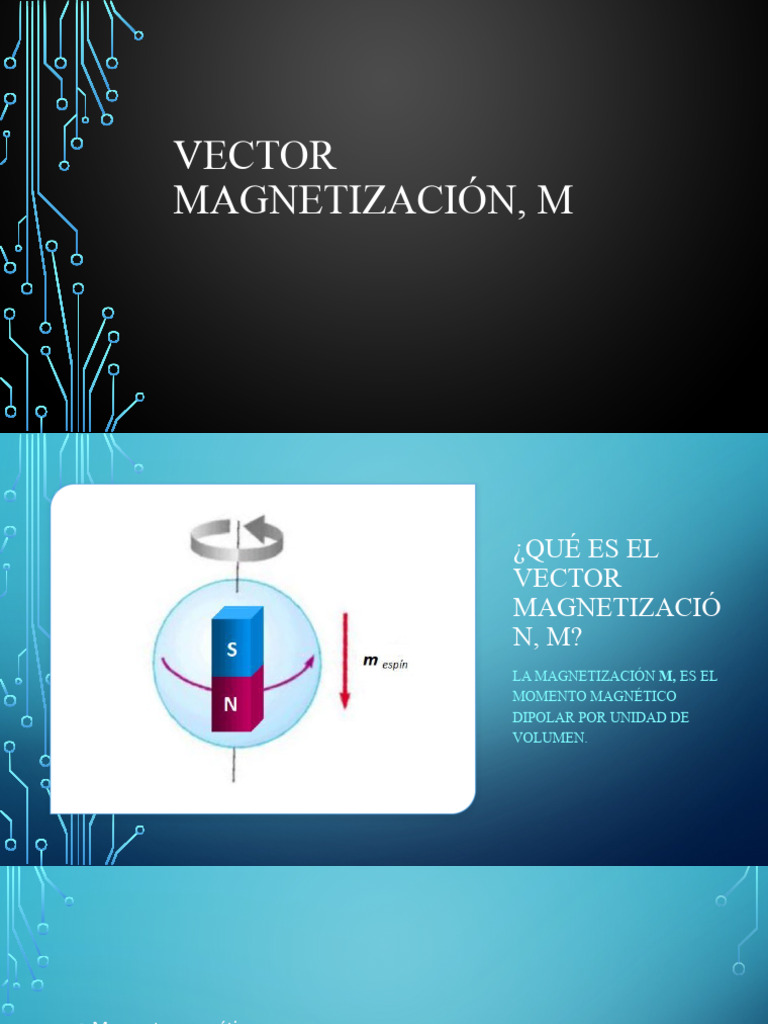 Vector de Magnetización: Conceptos Clave | PDF