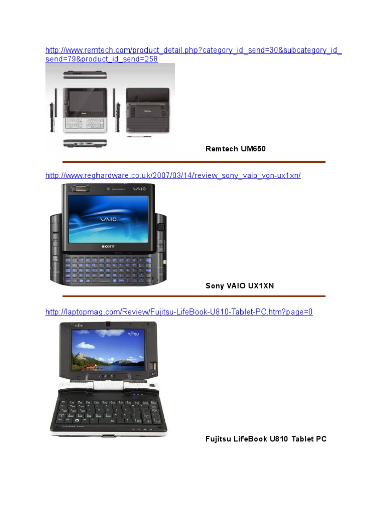 Overview of Ultra-Mobile PCs | PDF