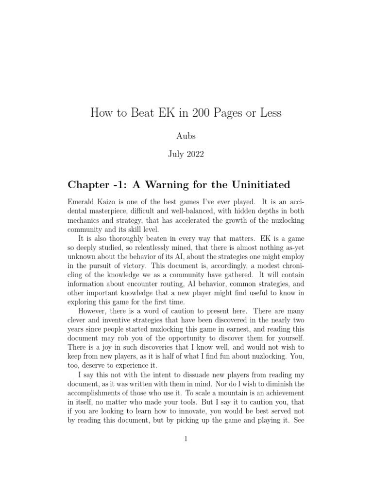 EK Guide 0.5.1 | PDF