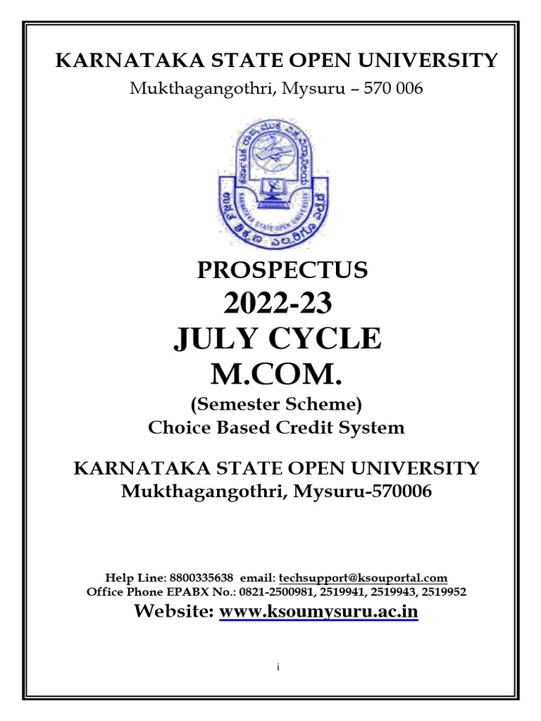 Mcom | PDF | Course Credit | Academic Degree