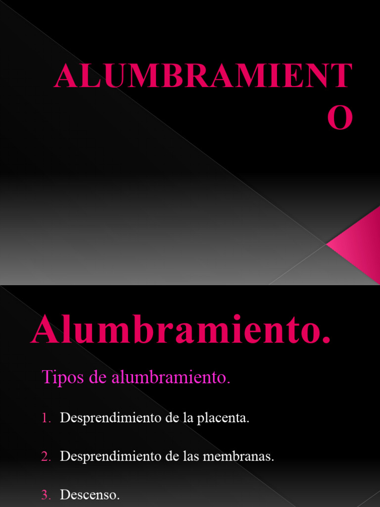 ALUMBRAMIENTO Clase | PDF