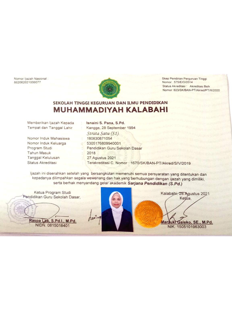 PDF Scan Ijazah | PDF