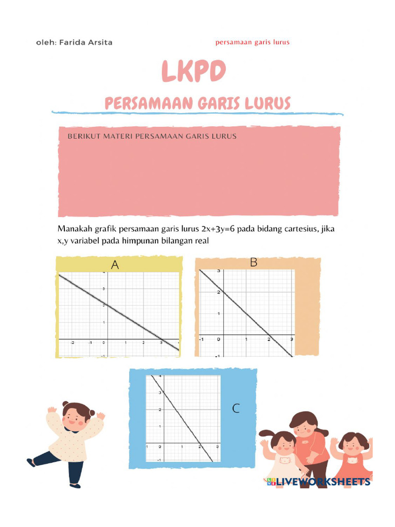 LKPD Persamaan Garis Lurus | PDF