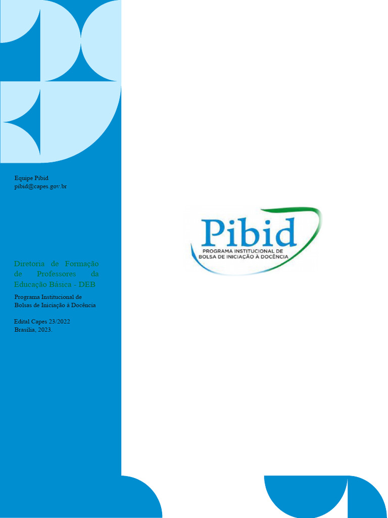 Modelo_Relatório_PIBID_2022 | PDF | Escolas