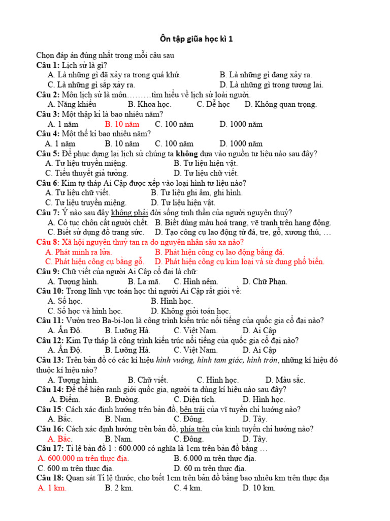 ôn tập ghki ls-dl6 | PDF