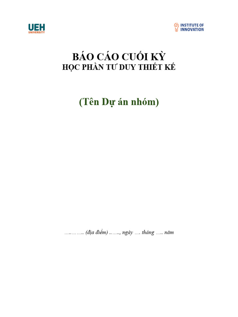 Group Report Template | PDF