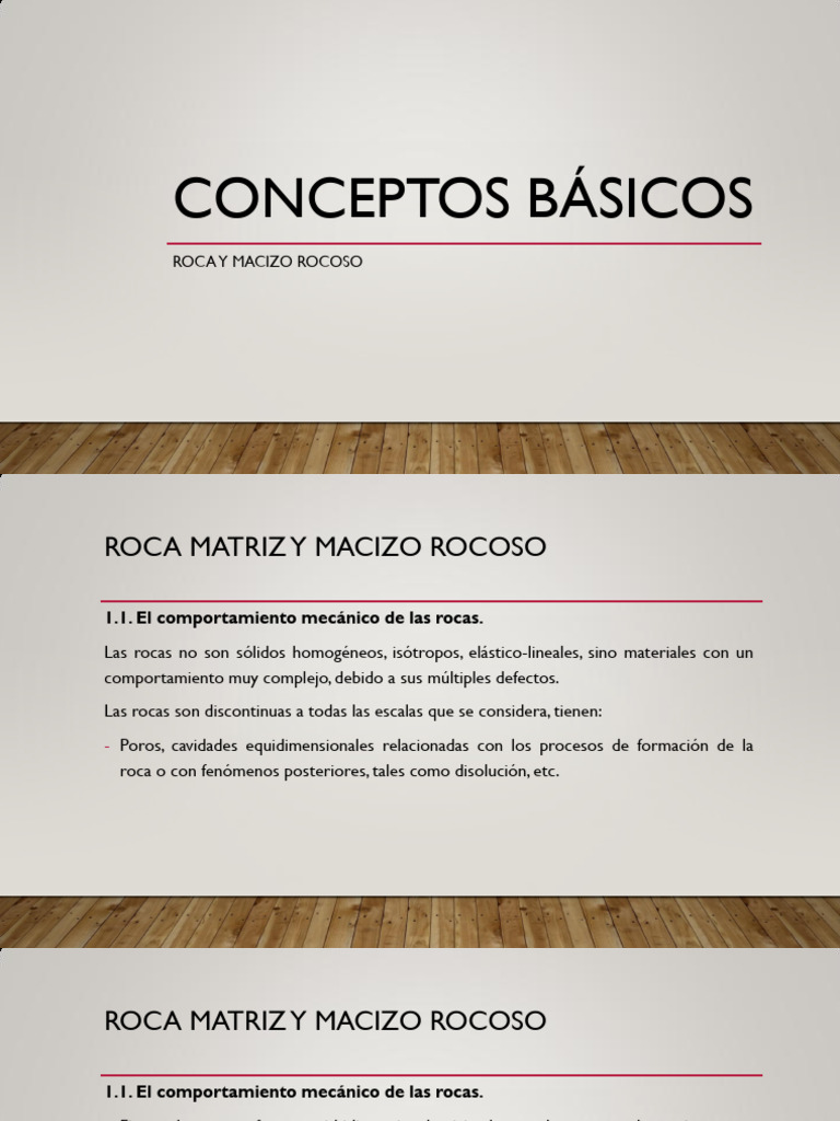 Clase - 2.1 - Conceptos Básicos Roca y Macizo Rocoso - 25 - 05 - 22 ...