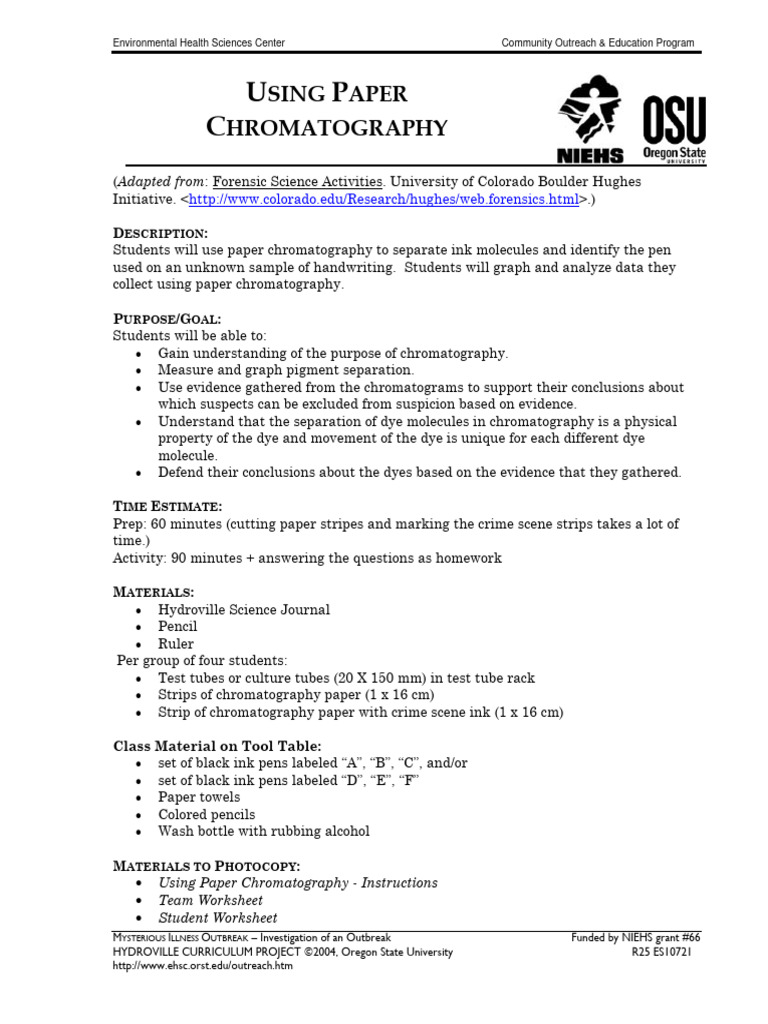 Paper Chrom | Download Free PDF | Chromatography | Elution