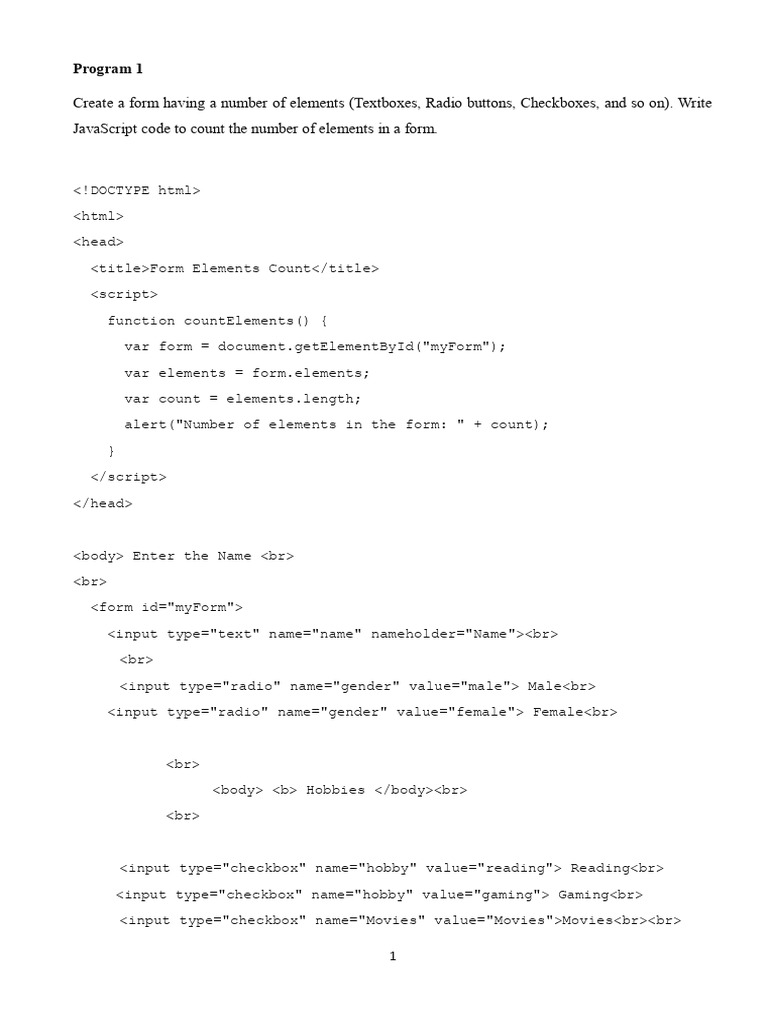 Web Tech. Lab Manual | PDF | Java Script | Computer Science Web Tech. Lab Manual | PDF | Java Script | Computer Science